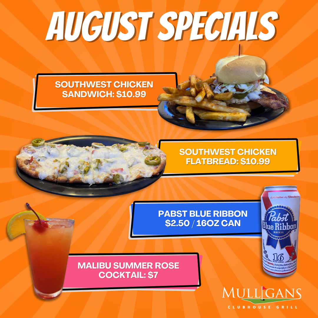 August Specials - Crestview Golf Club