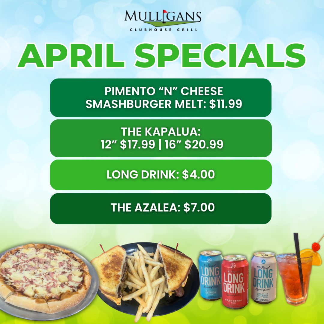 April Specials - Crestview Golf Club